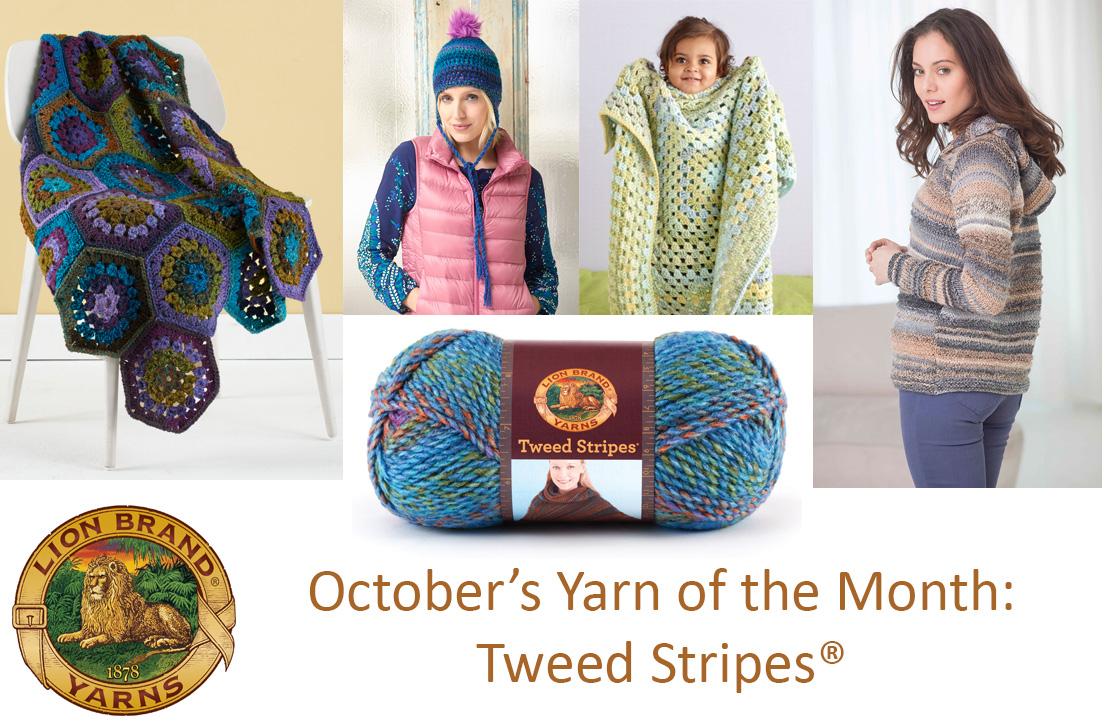 10 Popular Projects Using Tweed Stripes! | Lion Brand Notebook