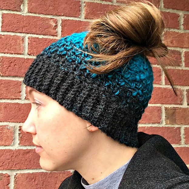 Tame Your Hair with a Messy Bun Hat | Lion Brand Notebook