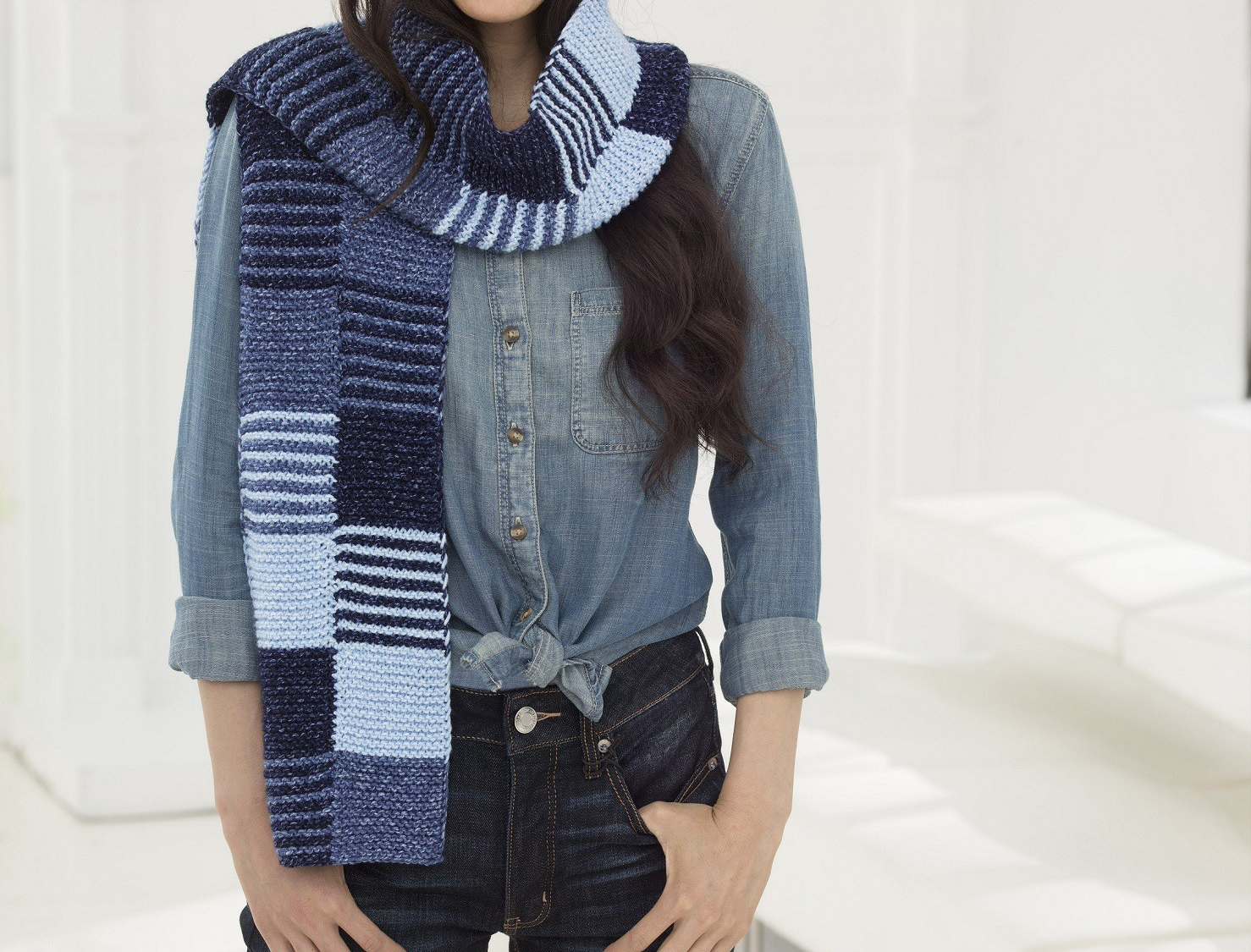 Denim on Denim: Rock the Trend with Jeans® Yarn - Lion Brand Notebook